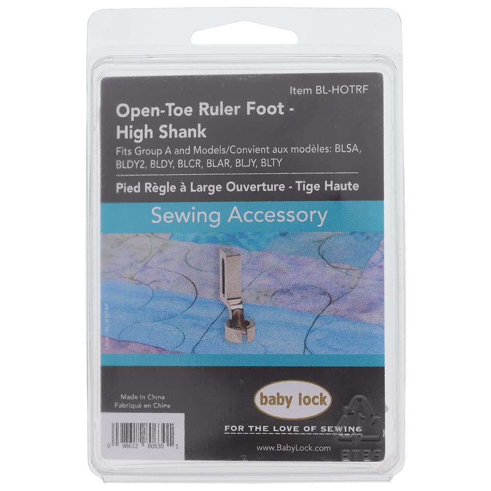 Baby Lock Open Toed Ruler Foot High Shank - BL-HOTRF — Flash Sew & Quilt