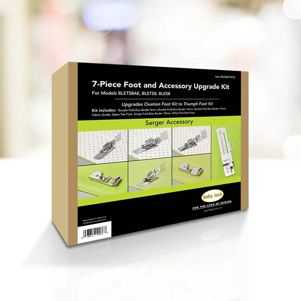 Baby Lock 7-Piece Presser Foot & Accessory Upgrade Kit - BLES8FTKITU ...