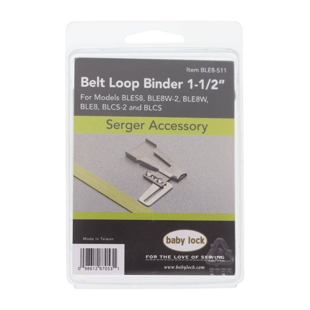 Baby Lock Belt Loop Binder 1- 1/2in BLE8-S11