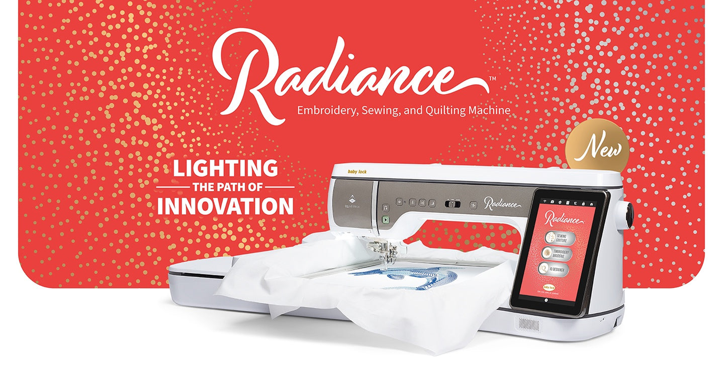 Baby Lock Radiance Embroidery, Sewing, and Quilting Machine — Flash Sew ...