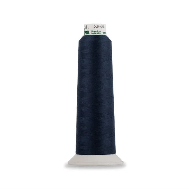Madeira Aerolock Serger Thread 2,000yds - Navy Blue - 8965 — Flash Sew ...