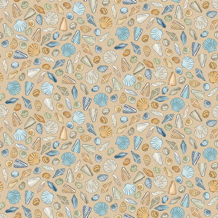 High Tide - Cream Beachcomber fabric