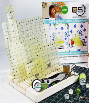 Quilters Select Quilting Ruler Rack and Organizer for 6 mm Rulers ...