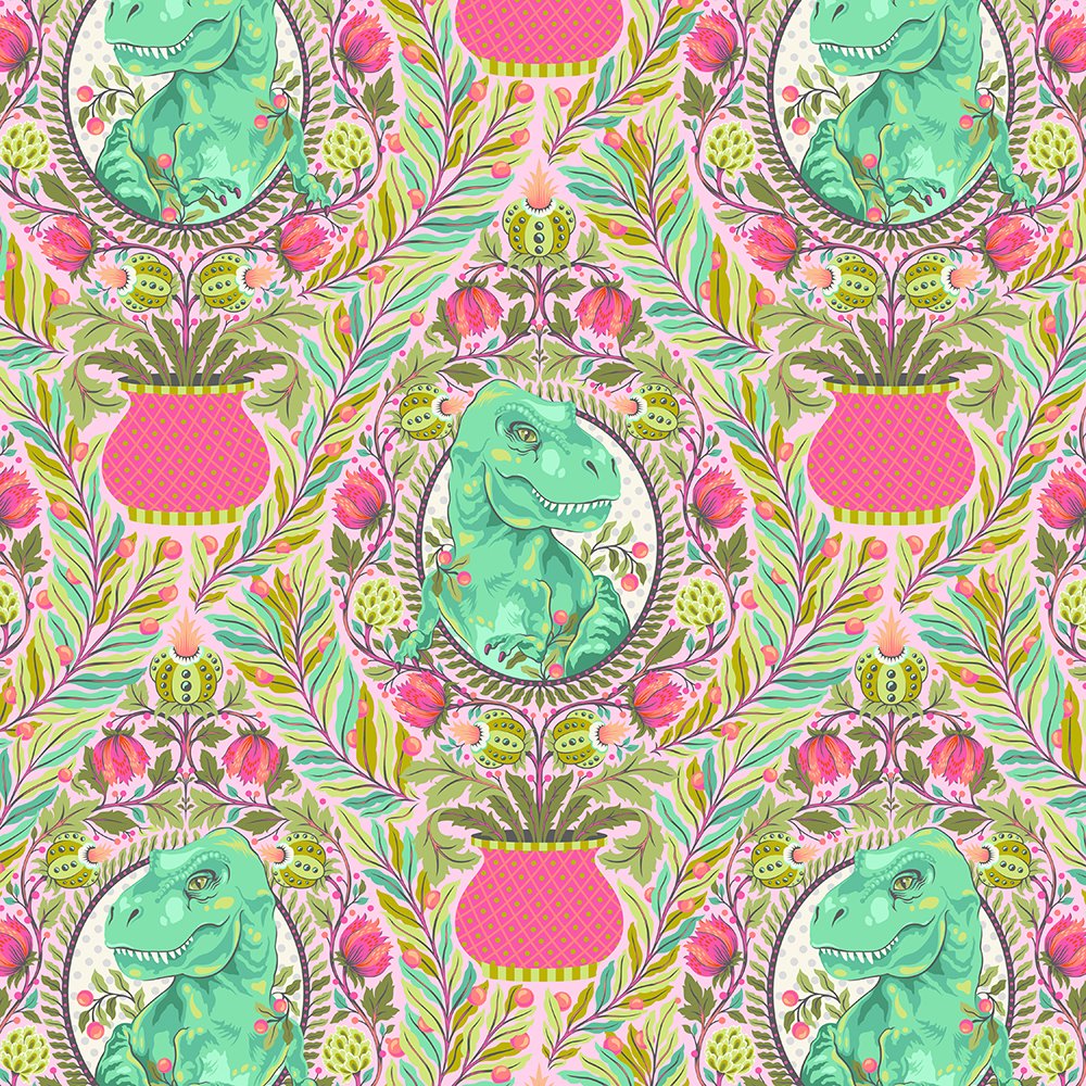 Tula Pink Roar Tree Rex Blush fabric — Flash Sew & Quilt