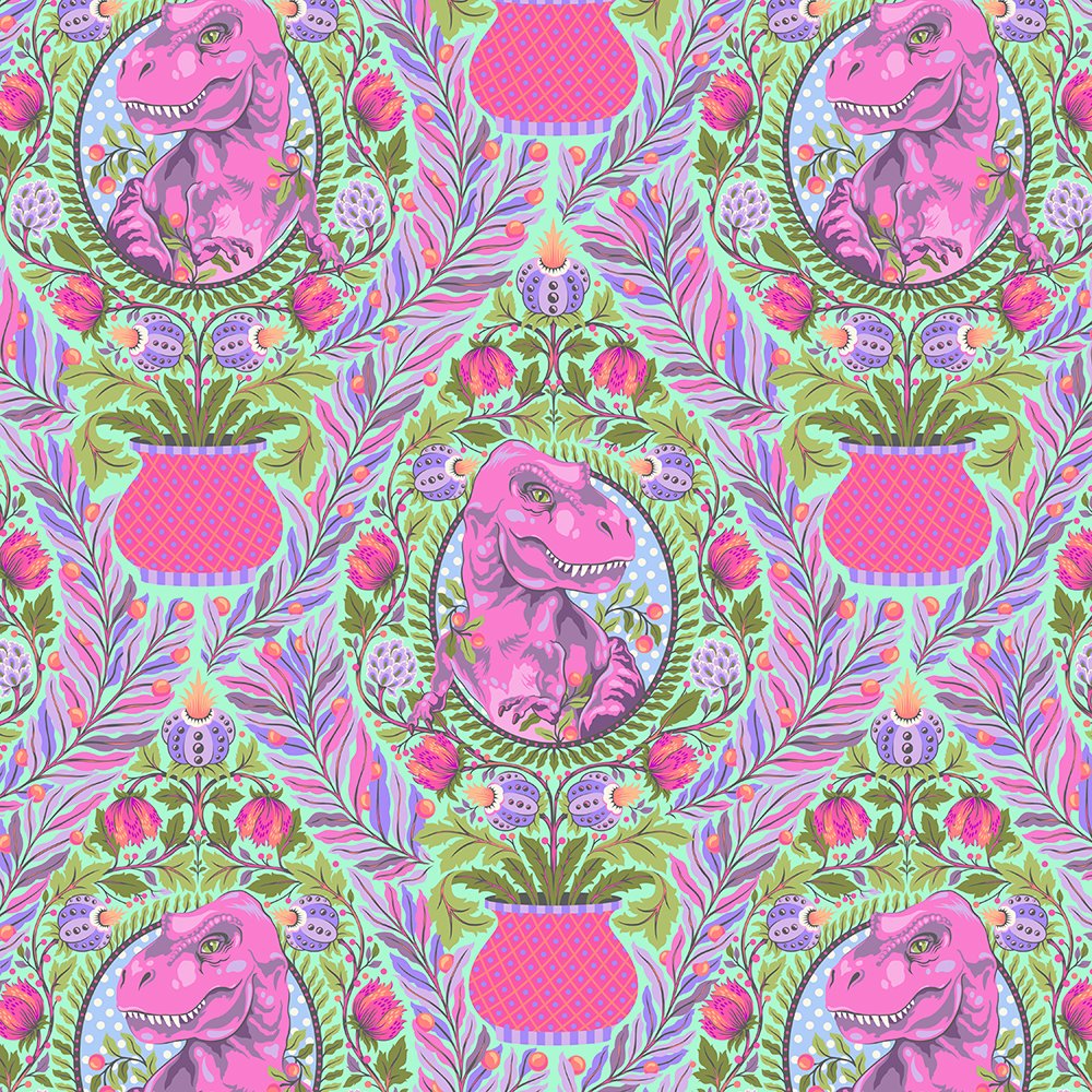 Tula Pink Roar Tree Rex Mist fabric — Flash Sew & Quilt