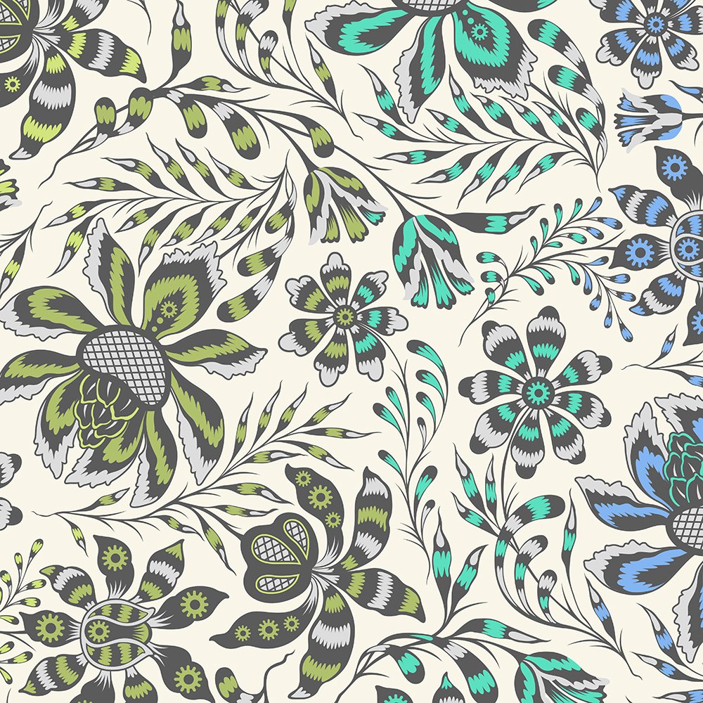 Tula Pink Roar Wild Vine Mist fabric — Flash Sew & Quilt